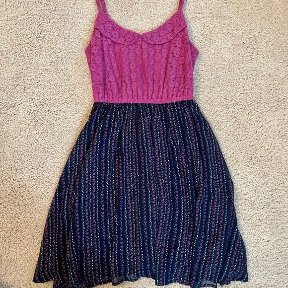 Mossimo Supply Co. | Dresses | Sundress Xs Purple And Navy | Poshmark
